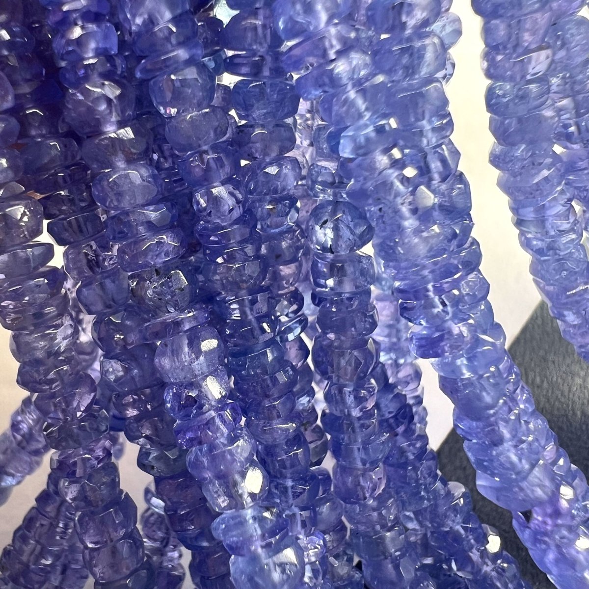 1/4連＊高品質タンザナイト＊ロンデルカット*約3.4～4.3mm – aoneko_gems